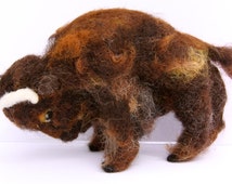 Popular items for felted buffalo on Etsy