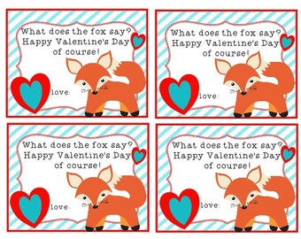 Items similar to Woodland Classroom Candy Holder valentines cute ...