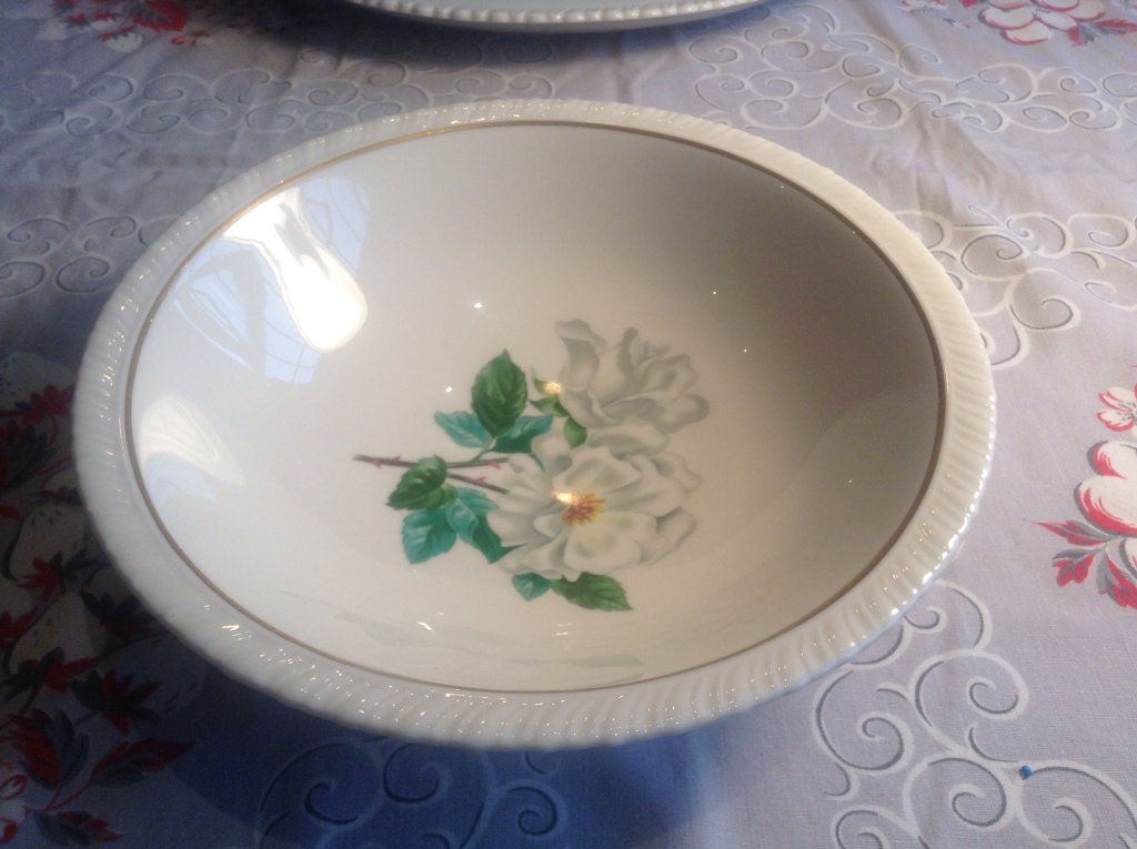 Silver Rose Hanover China Serving Bowl 9 1/8″ – Haute Juice