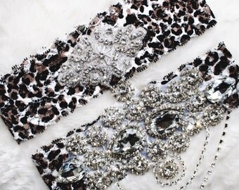 Leopard print garter | Etsy