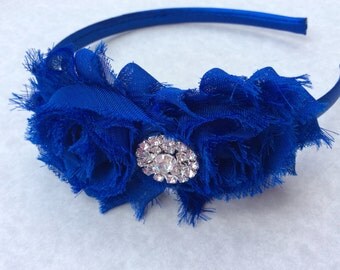 Items similar to aqua blue headband flower girl headband satin headband ...