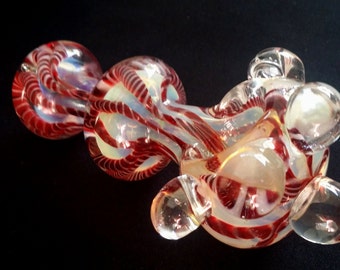 Extra Heavy Duty-Color Changing-Inside/Out Burgundy-Deep Bowl-Glass Pipe