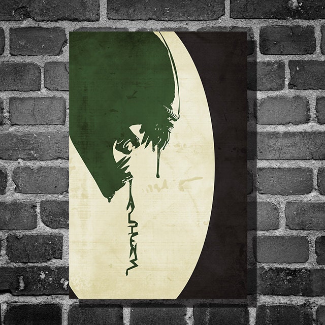 Aliens print movie poster minimalist poster geekery art print