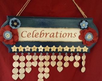 Americana Custom Celebration Plaque-Red White and Blue Personalized ...