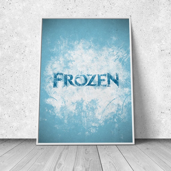 Frozen Alternative Minimalist Movie Poster Giclee Art Print