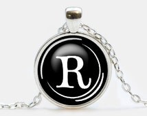 Popular items for letter r necklace on Etsy