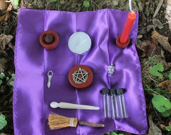 Pocket altar, small altar kit, travel altar, portable altar kit, wiccan ...