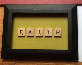 Popular items for scrabble tile art on Etsy