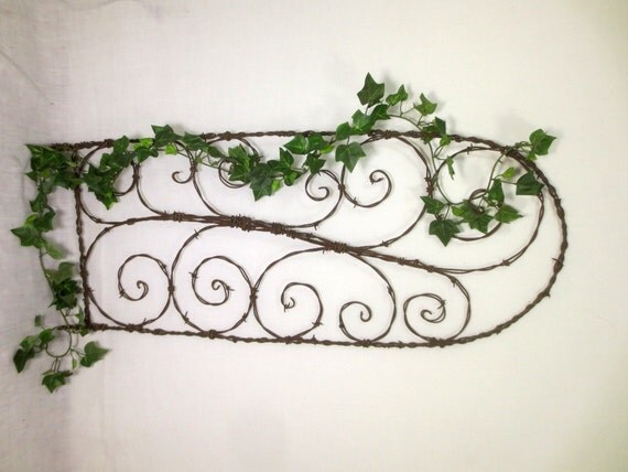 Sexy Spirals Barbed Wire Trellis Made To Order