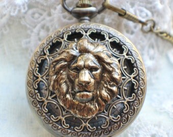 Giraffe pocket watch in bronze men's pocket by Charsfavoritethings