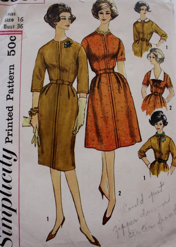 One Piece Dress Sewing Pattern / Two Skirts / Detachable
