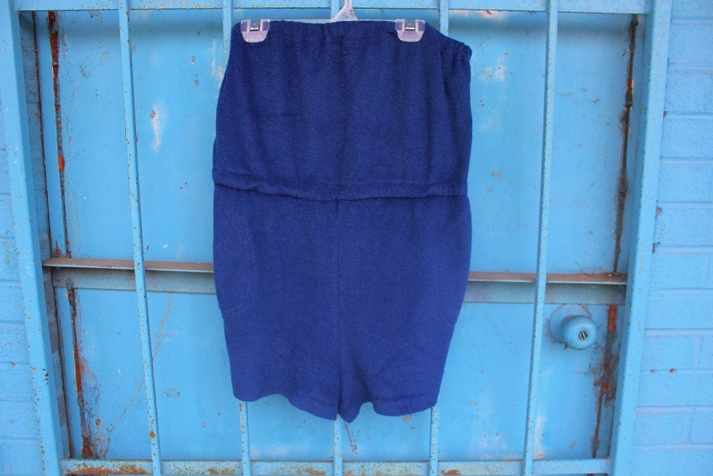 Vintage Terry Cloth Bathing Suit Cover-Up/ Vintage Terry Cloth Romper ...