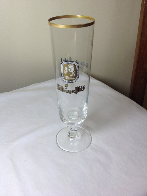 Bitburger Pils Vintage Beer Glass By Ugliducklings On Etsy