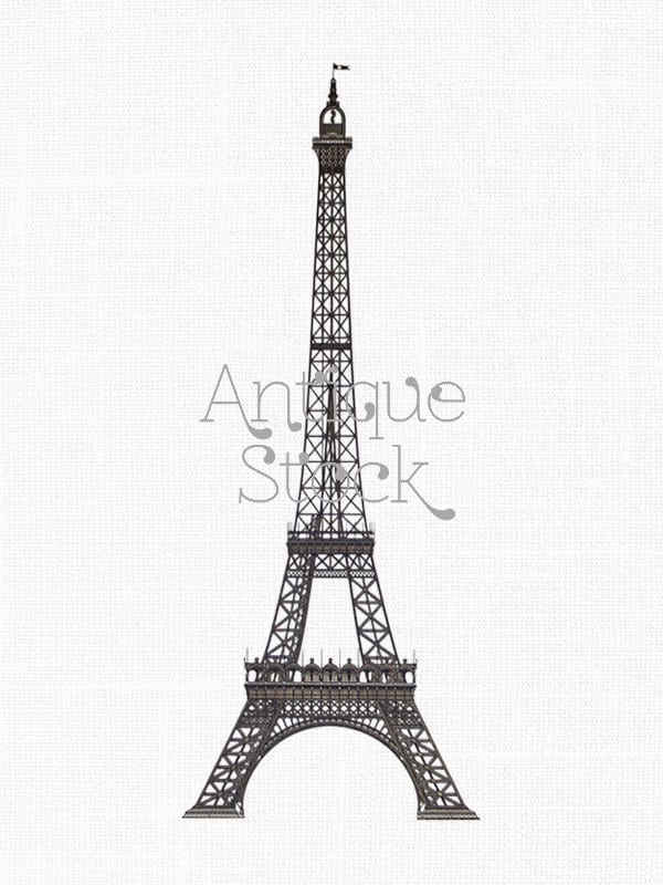 Digital Clip Art Download 'Eiffel Tower' Paris