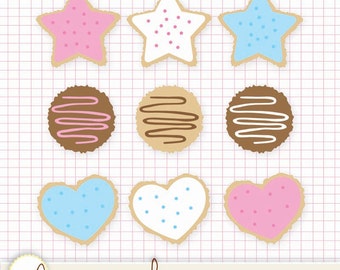 Sugar cookie clipart | Etsy