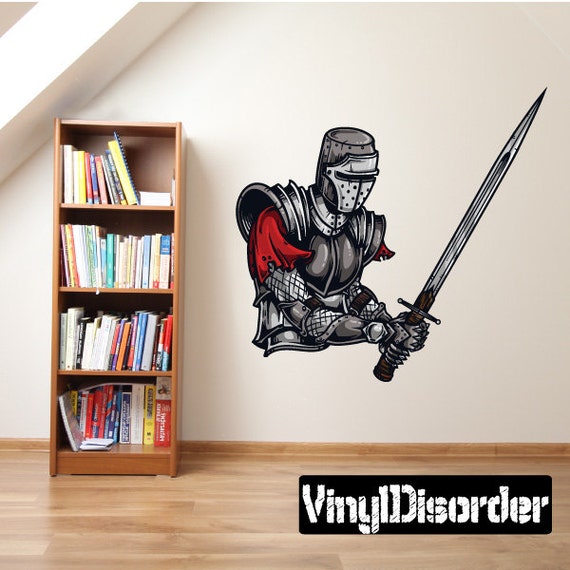 Medieval Knight Wall Decal Wall Fabric Vinyl Decal