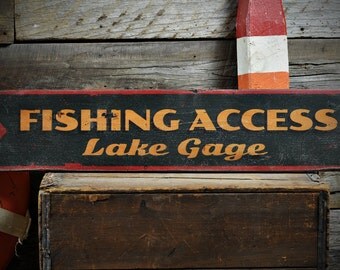 Custom Bait Shop Lake House Sign Rustic Hand Made Vintage