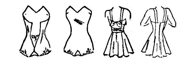 Vintage Sewing Pattern 1940's Ladies' Pin Up Bathing by Mrsdepew