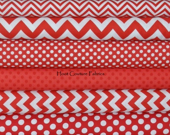 Popular items for red chevron fabric on Etsy