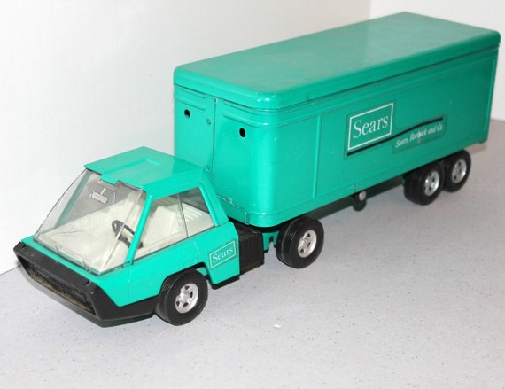 Vintage Structo Sears Truck Semi Trailer Metal by That70sShoppe