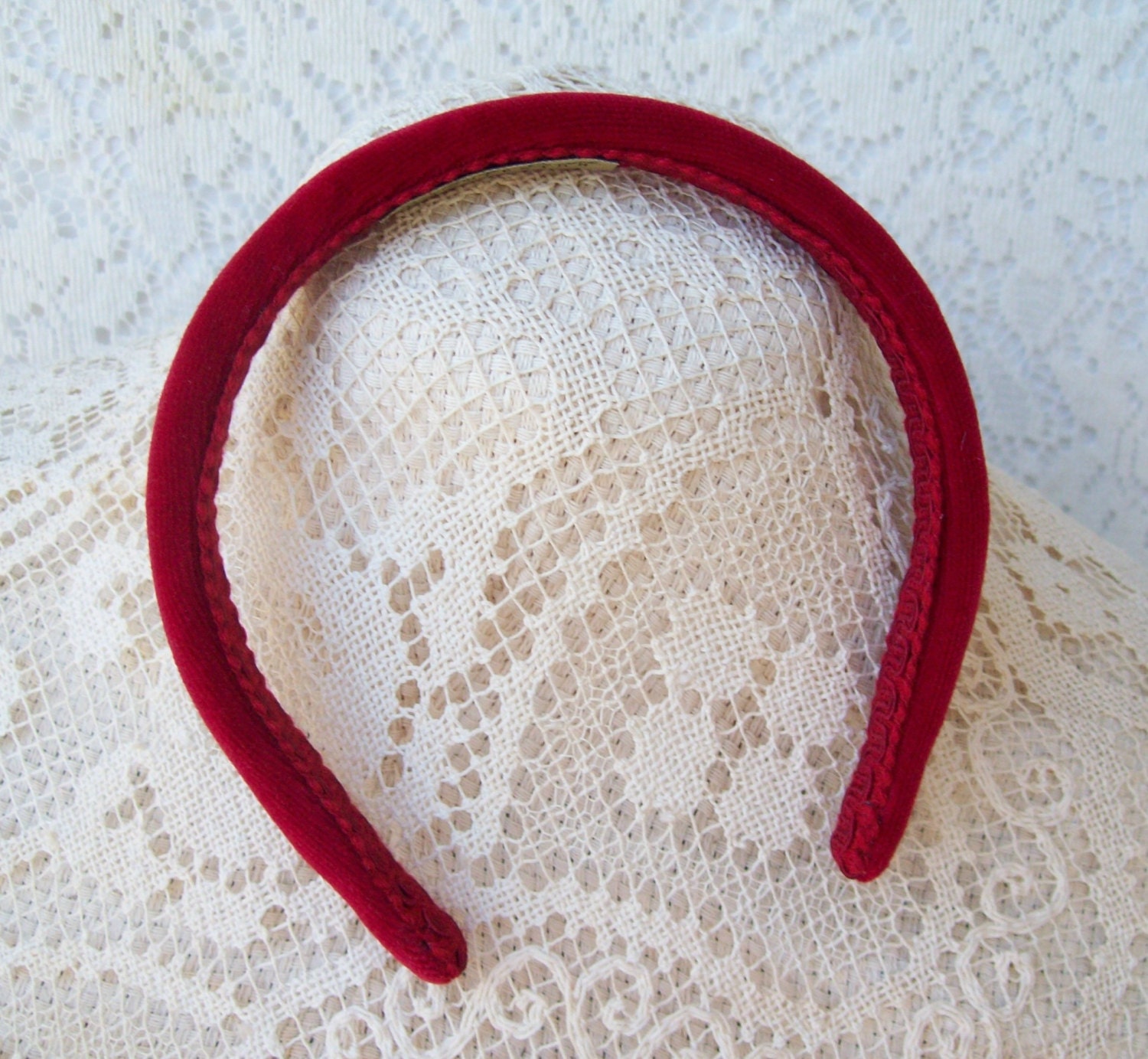 Little Red Velvet Headband