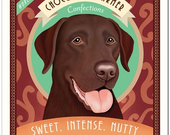 Chocolate Lab Art - Chocolate Charmer Confectious - Sweet, Intense ...