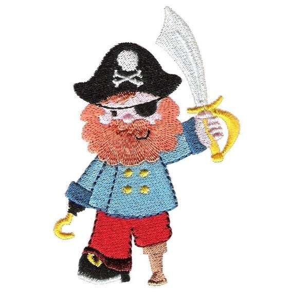 Pirate machine embroidery design. Arrgh its pirates by Embroidalot