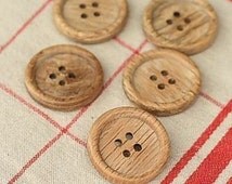 Popular items for natural wood buttons on Etsy