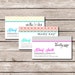 Bold Pattern Mini Facial Card DIGITAL FILE by LaLaBella on Etsy