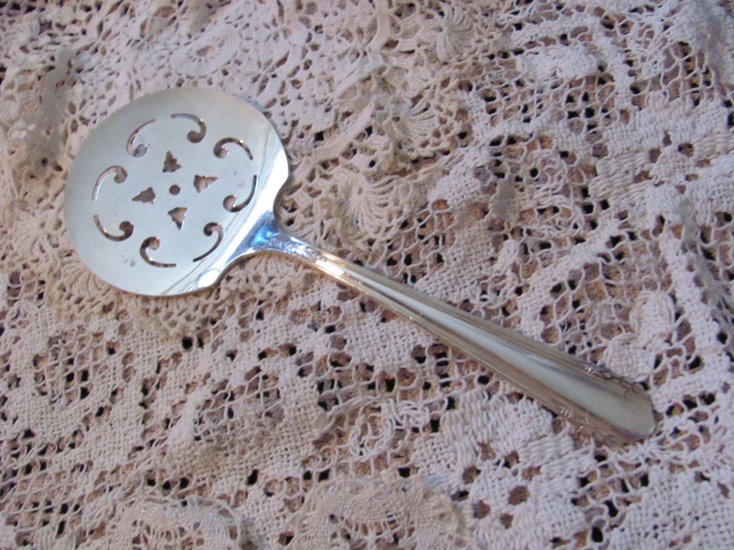 Antique Silver Plate Pierced Tomato Server – Malibu Pattern 1956 ...