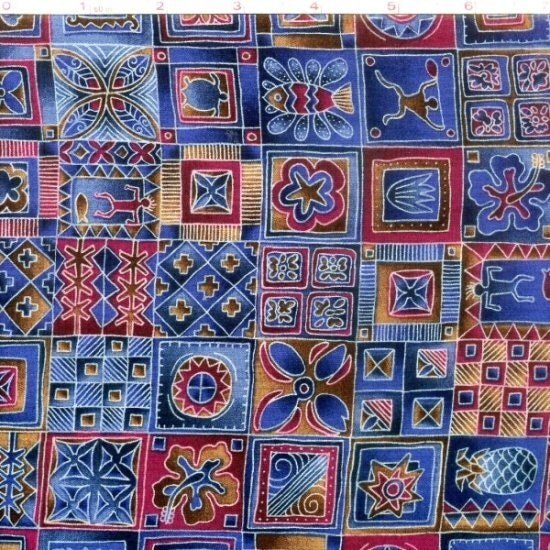 New Tribal Print African Fabric by the Yard Designed by