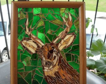 Stained glass deer | Etsy