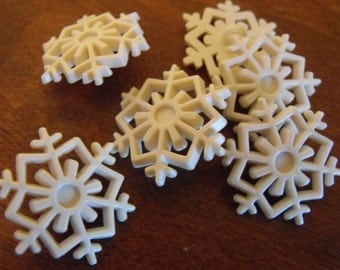 Snowflakes buttons | Etsy