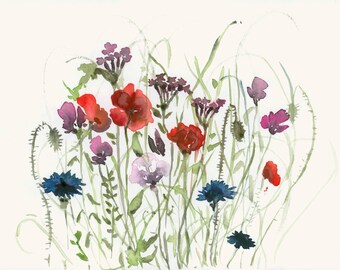 Popular items for aquarell blumen on Etsy