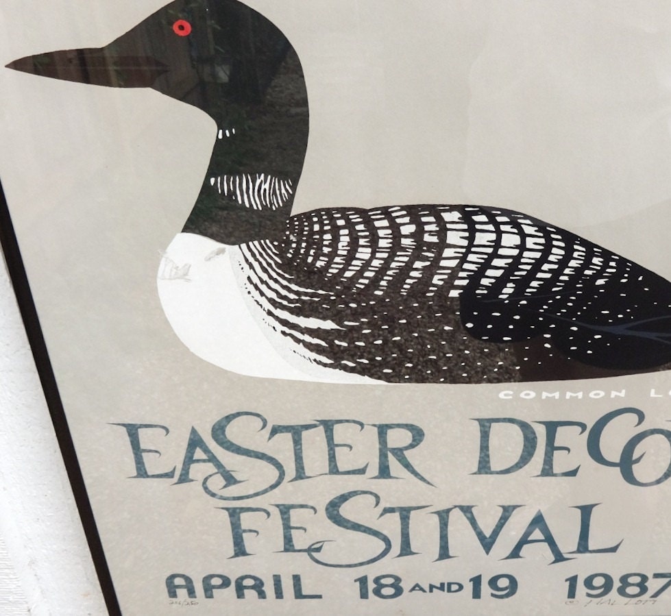 Chincoteague Island Easter Decoy Festival 1987 Poster by Hal