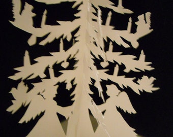 Scherenschnitte Winter Village Wonderful Paper Cutting