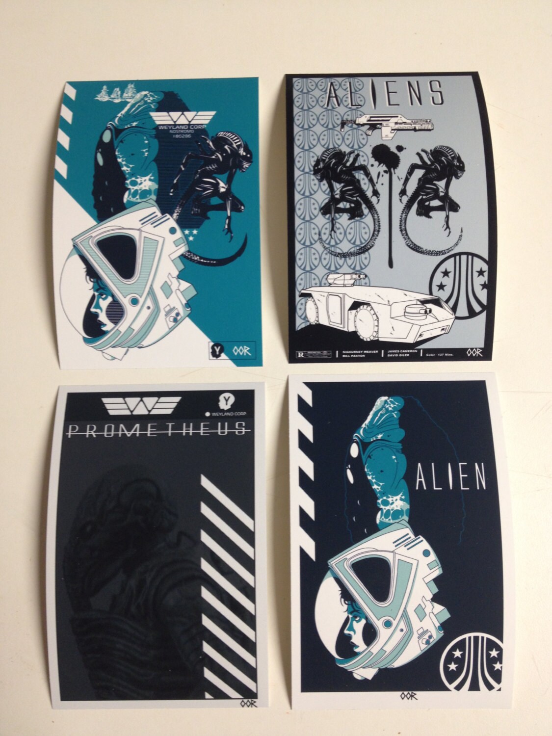 Alien movie Sticker 4 pack