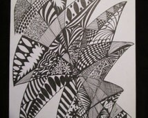 Popular items for scribble art on Etsy