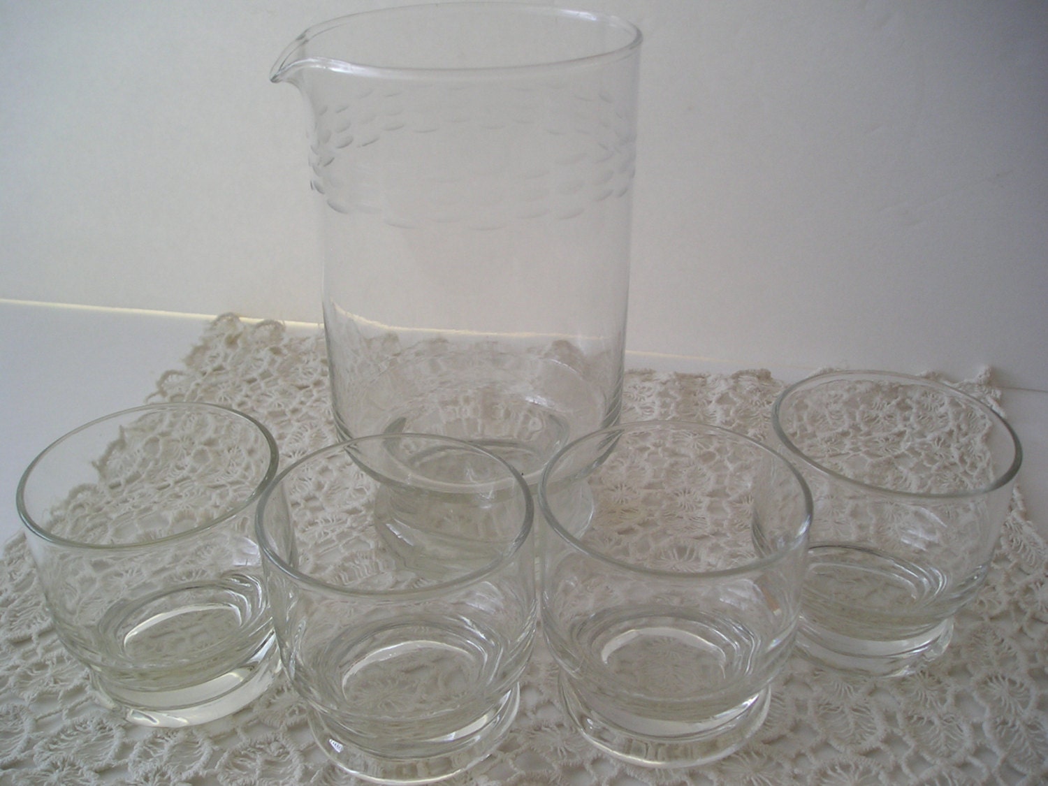 1970’s Princess House Martini Mixer with Glasses – Haute Juice