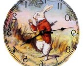 Alice in Wonderland Clocks FREE SHIPPING MADE by thewhiterabbitcom