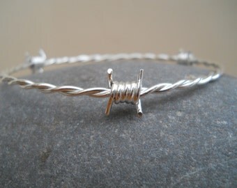 Barbed wire bracelet | Etsy