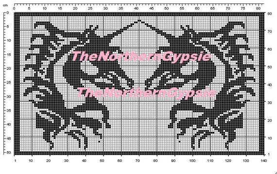 Filet Crochet Pattern Unicorn Union' pdf by Thenortherngypsie