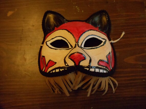 Native American Cat Kachina Mask