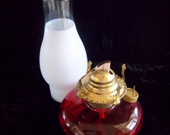 Ruby red oil lamp | Etsy