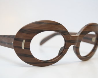 Round wood glasses | Etsy