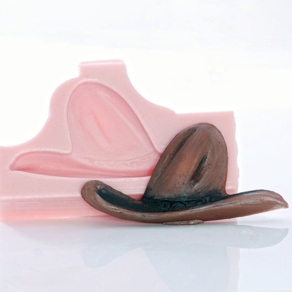 Flexible Silicone Cowboy Hat Mold Mould Great for crafts