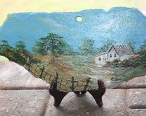 Popular items for hand painted slate on Etsy