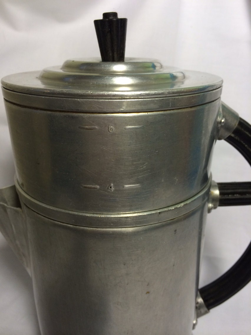 Vintage Percolator No. 956 Wear-Ever Aluminum 1930s
