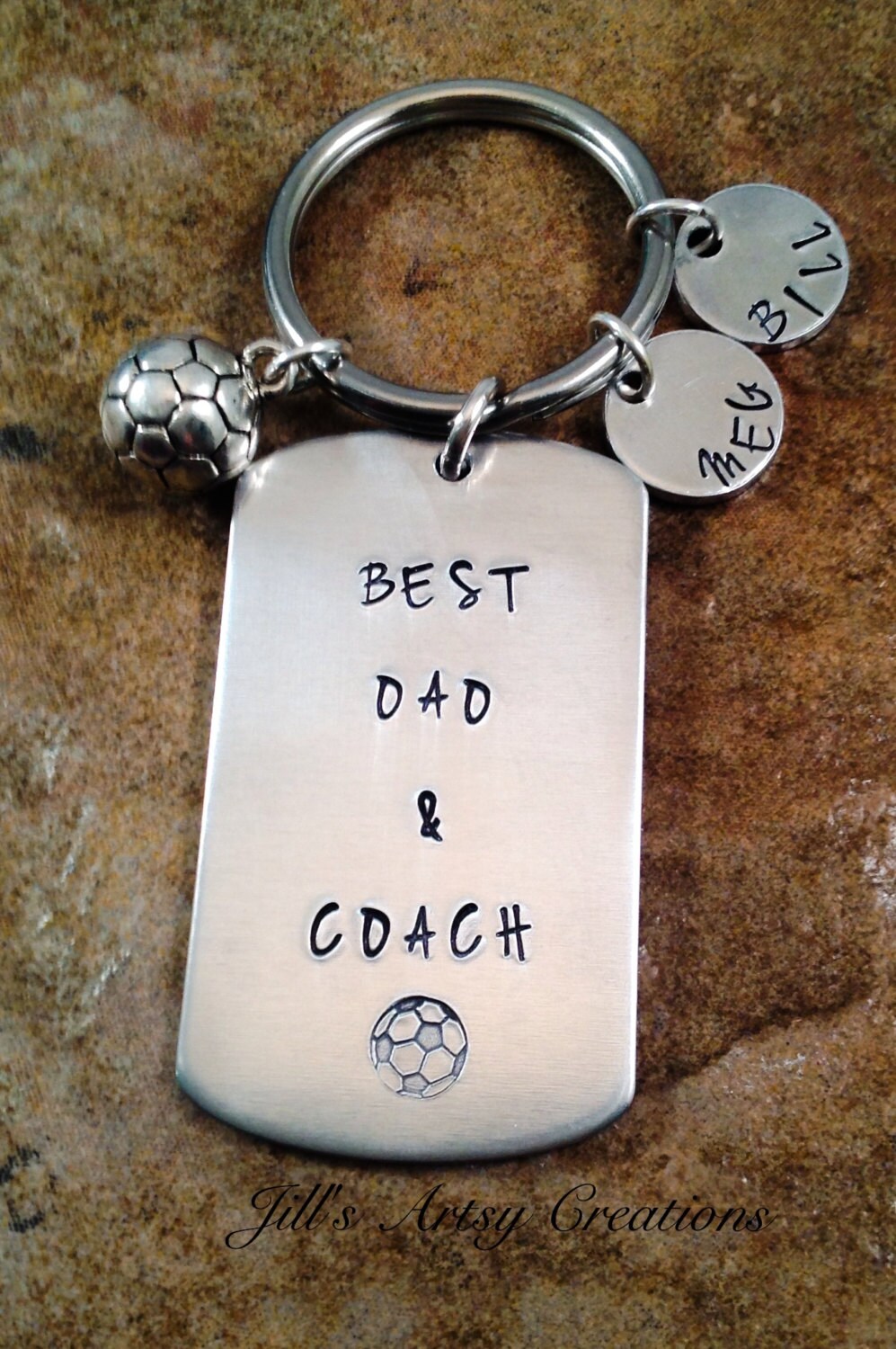 Father's Day Keychain Sport Keychain Coach Keychain