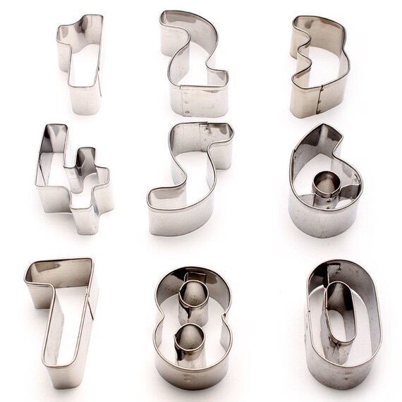 Numbers Digits Cookie Cutter Set Bake Cook Baking Home Bakery